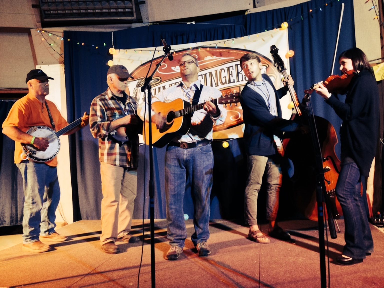 Bluegrass instruments (guitar, banjo, mandolin, fiddle, bass) - Play ...